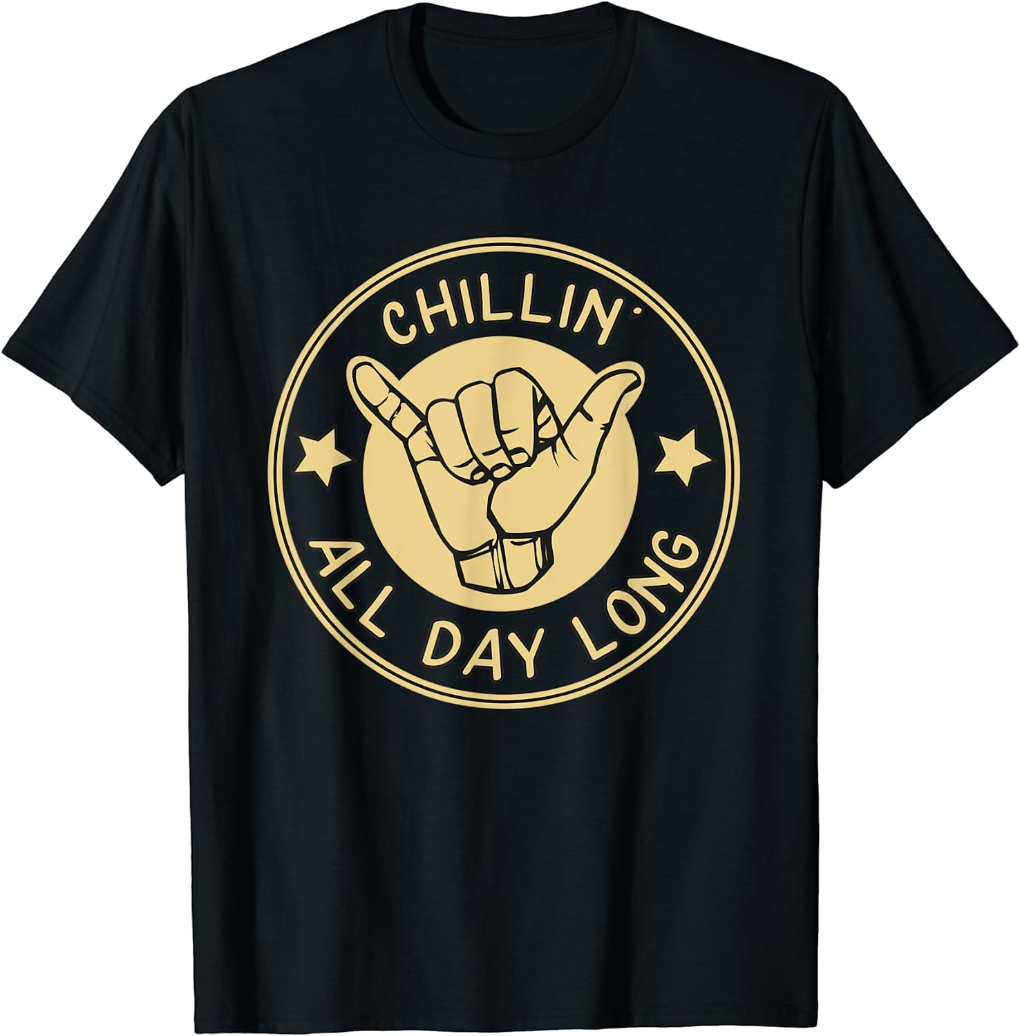 Chillin All Day Long: Chilled Hang Loose / Shaka & Surf Sign T-Shirt ...