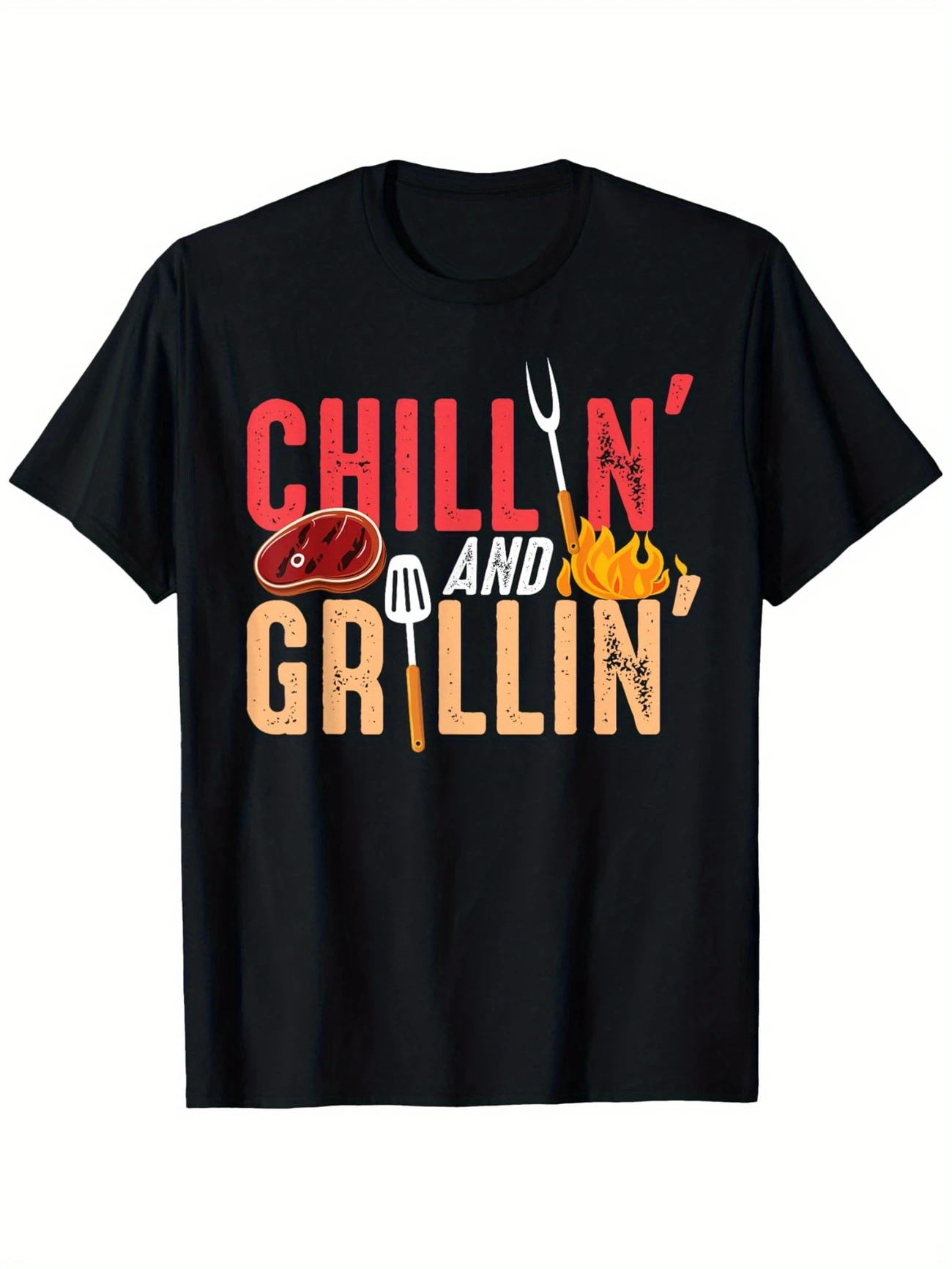 Chillin' And Grillin' Bbq Party T-shirt For Men, Women, And Couples ...
