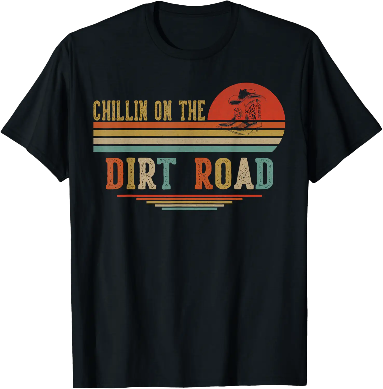 Chillin On The Dirt Road Western Life Rodeo Country T-Shirt - Walmart.com