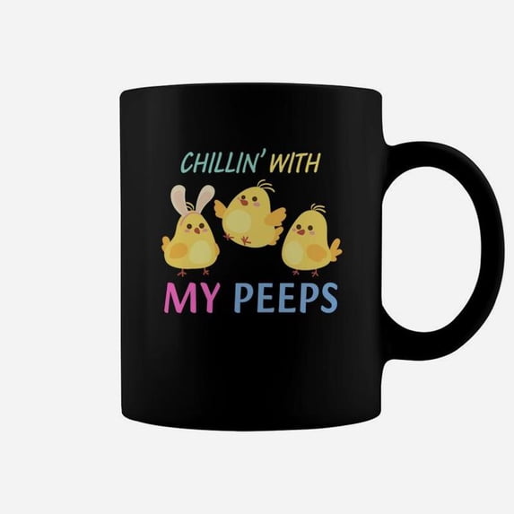 Chillin With My Peeps Girls Cute Easter Coffee Mug - Walmart.com