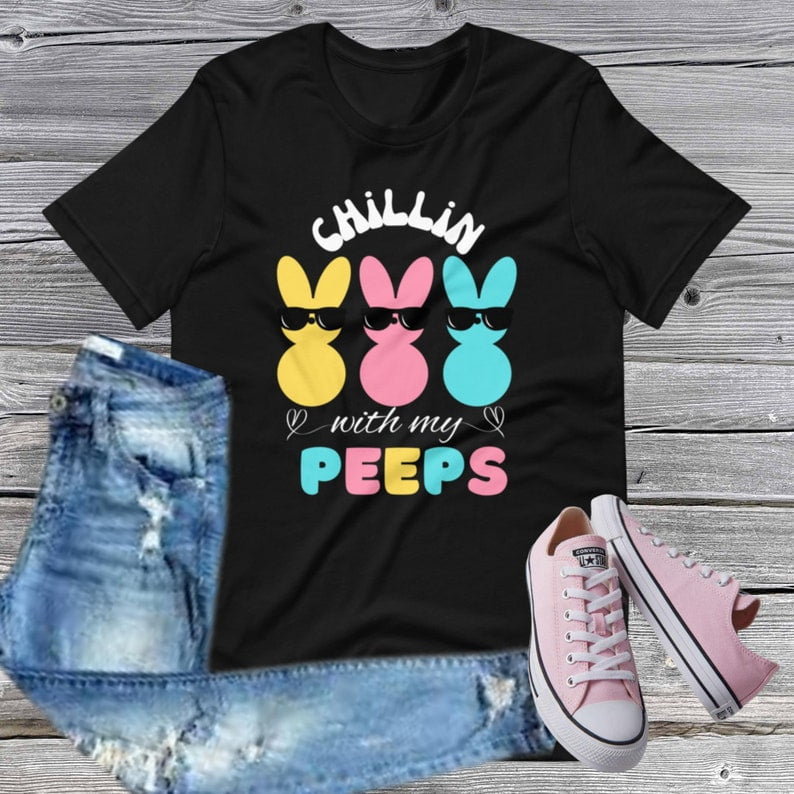 Chillin With My Peeps shirt, Teacher Peeps shirt, Peeps shirt, Cute ...