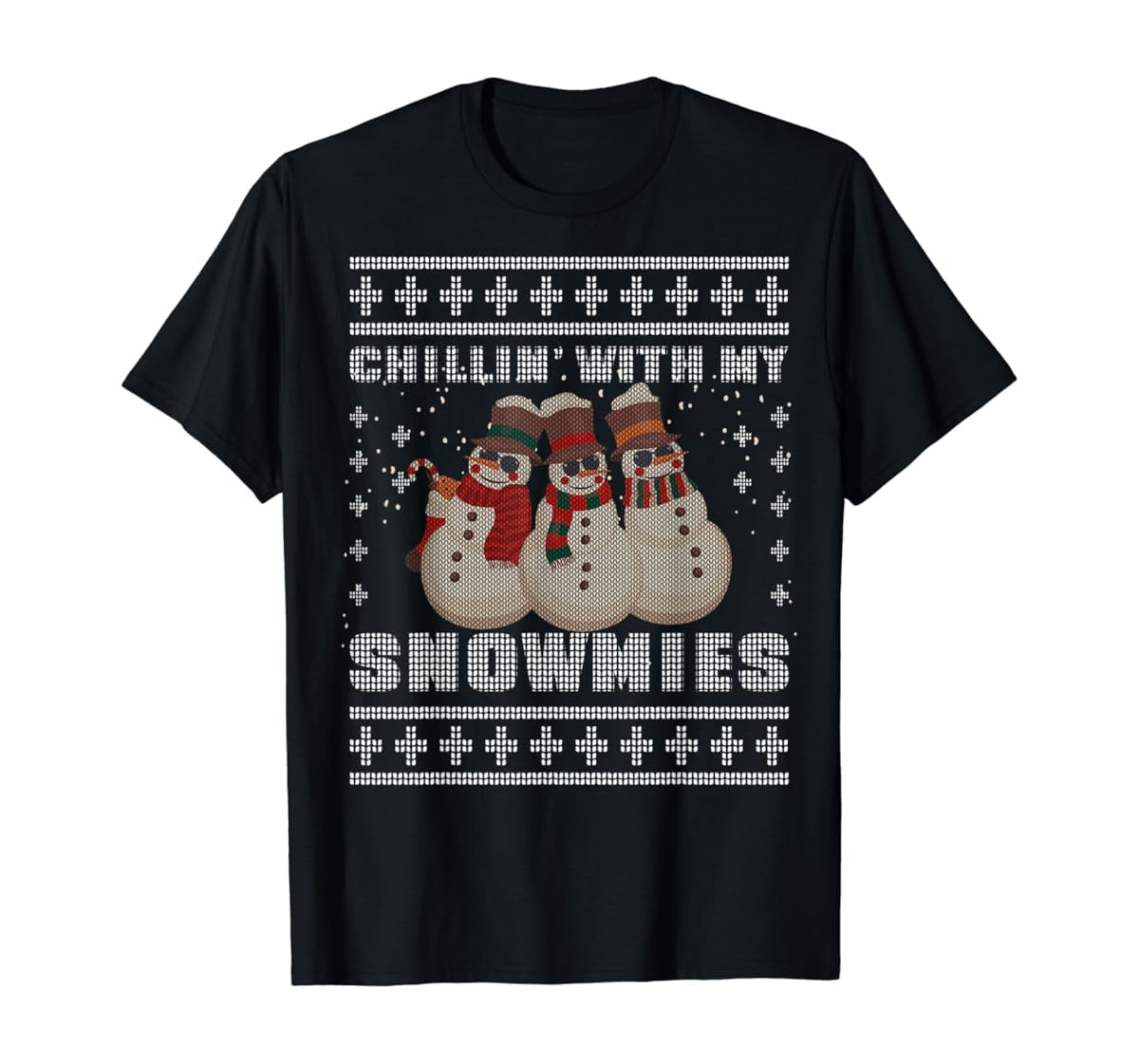 Chillin With My Snowmies Snowman T-Shirt - Walmart.com