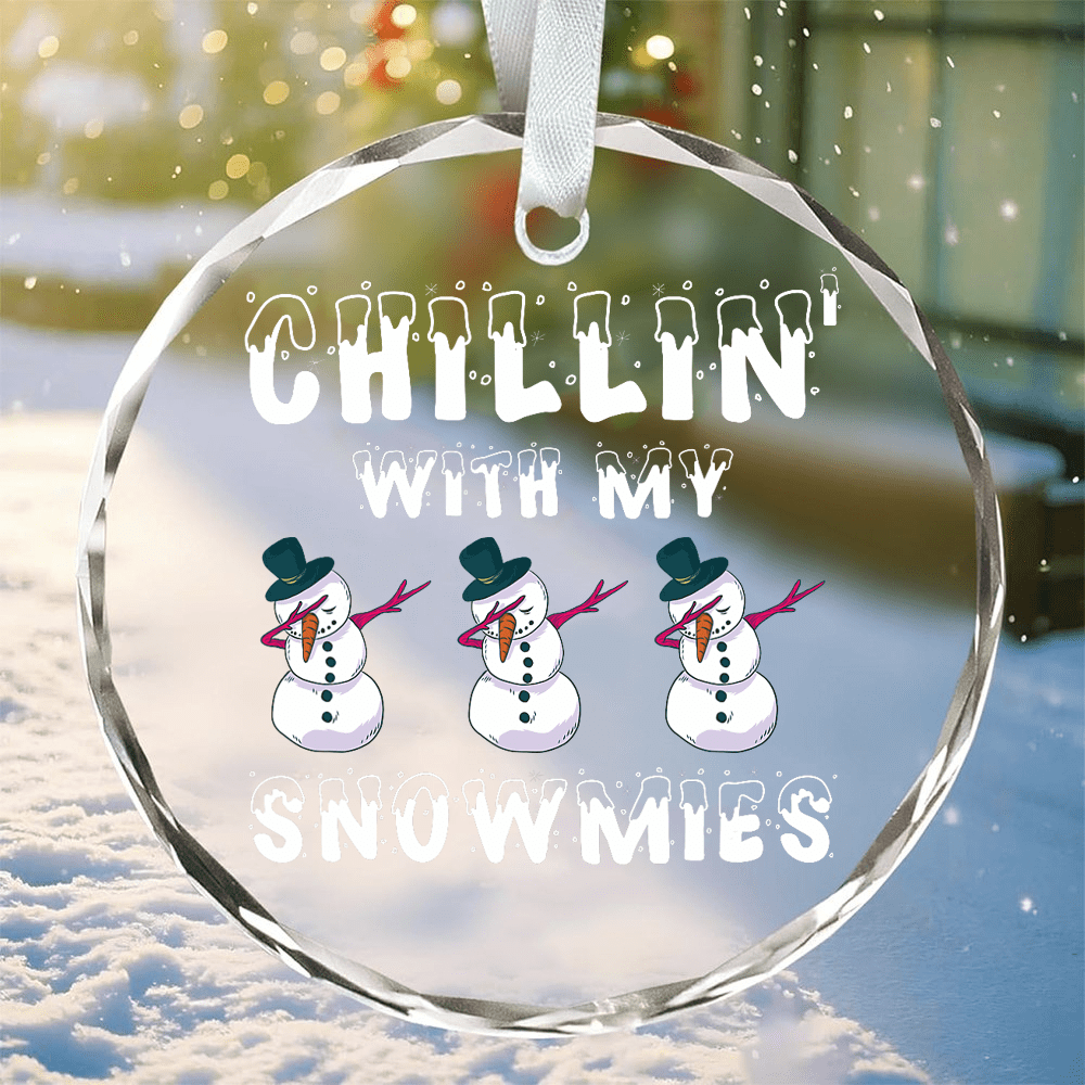 Chillin With My Snowmies Snowmen Hanging Out Ornament Home Decoration ...