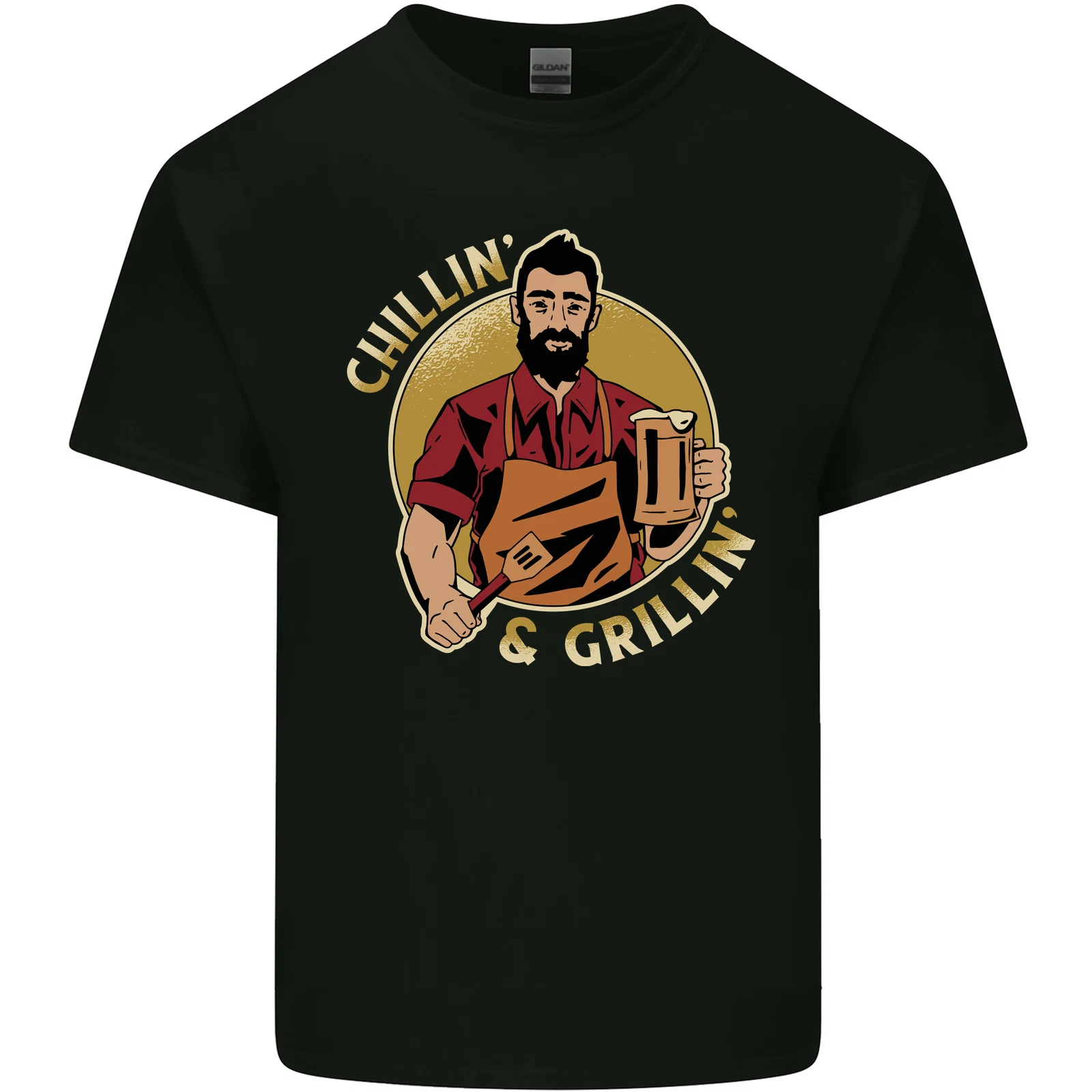 Chillin and Grillin Funny BBQ Beer Camping for a Barbecue and Master ...