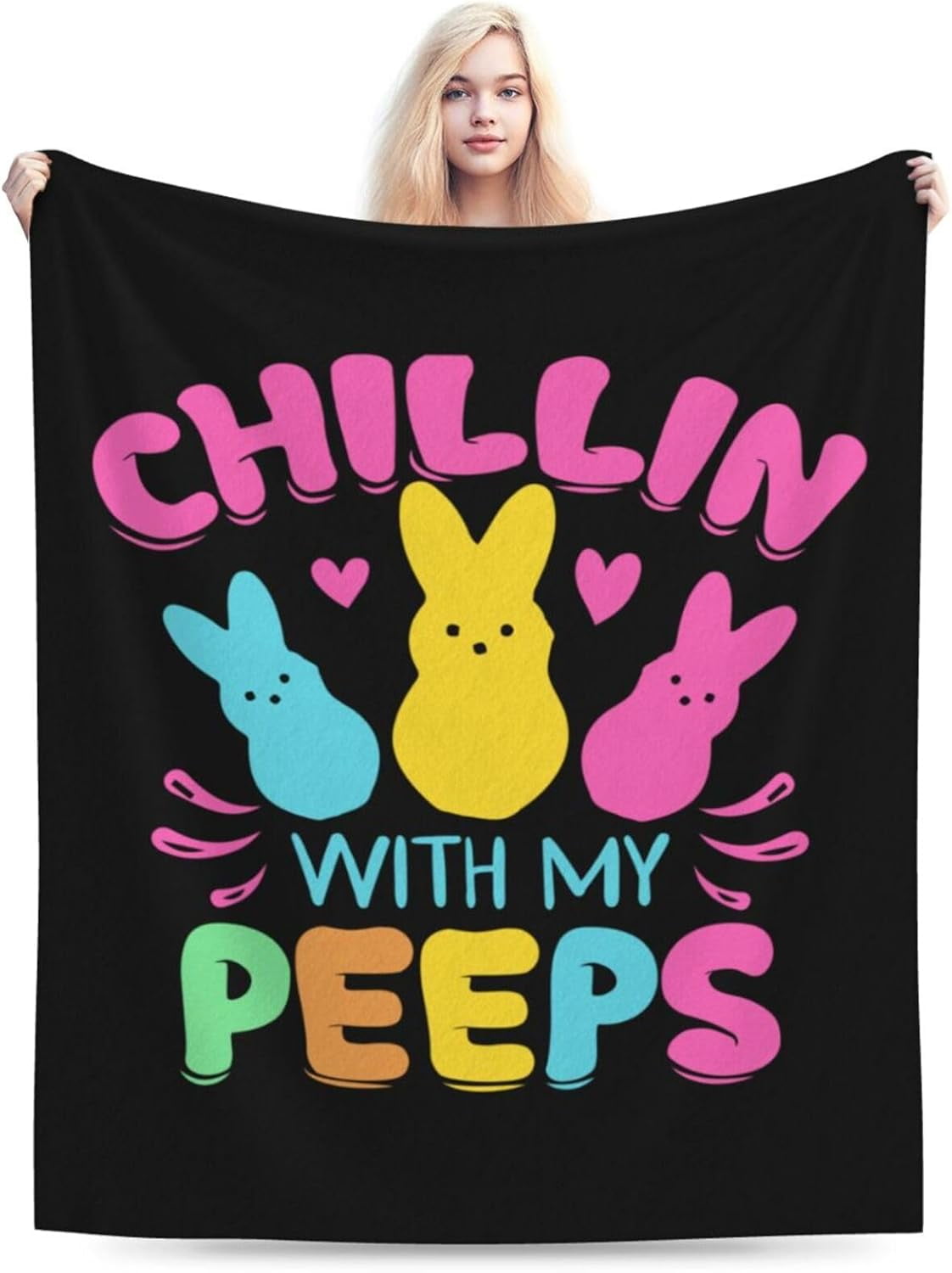 Chillin with My Peeps Throw Blanket for Men Women Couch Bed Sofa Throw ...