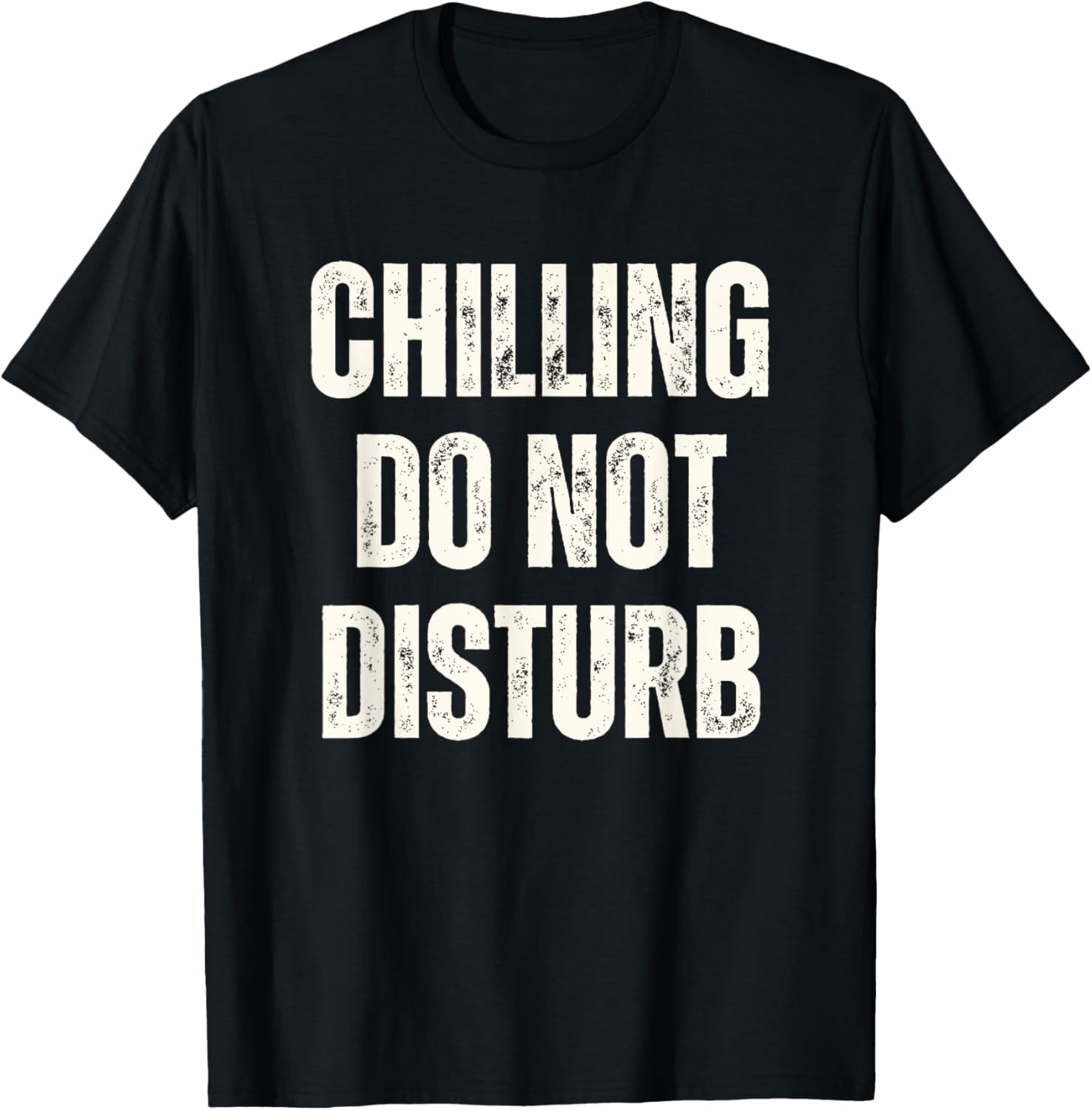 Chilling Do Not Disturb Funny Graphic Tees Silly Sassy Humor T-Shirt ...