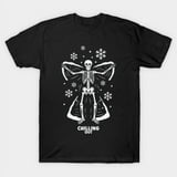 Chilling Out Skeleton Funny Christmas Holiday Humor Graphic H10223 ...