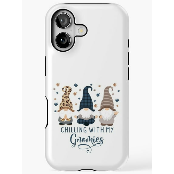 Chilling With My Gnomies Winter Gnome Case for iPhone 17 16 15 14 13 12 ...