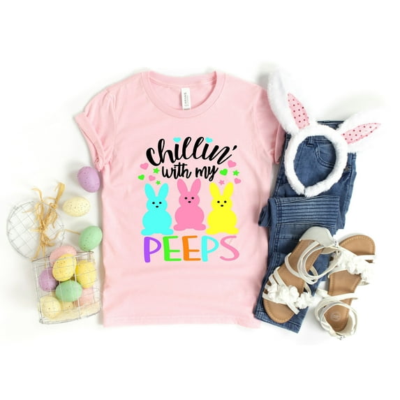 Chilling With My Peeps Shirt, Chilling With My Peeps Shirt, Cute Easter ...