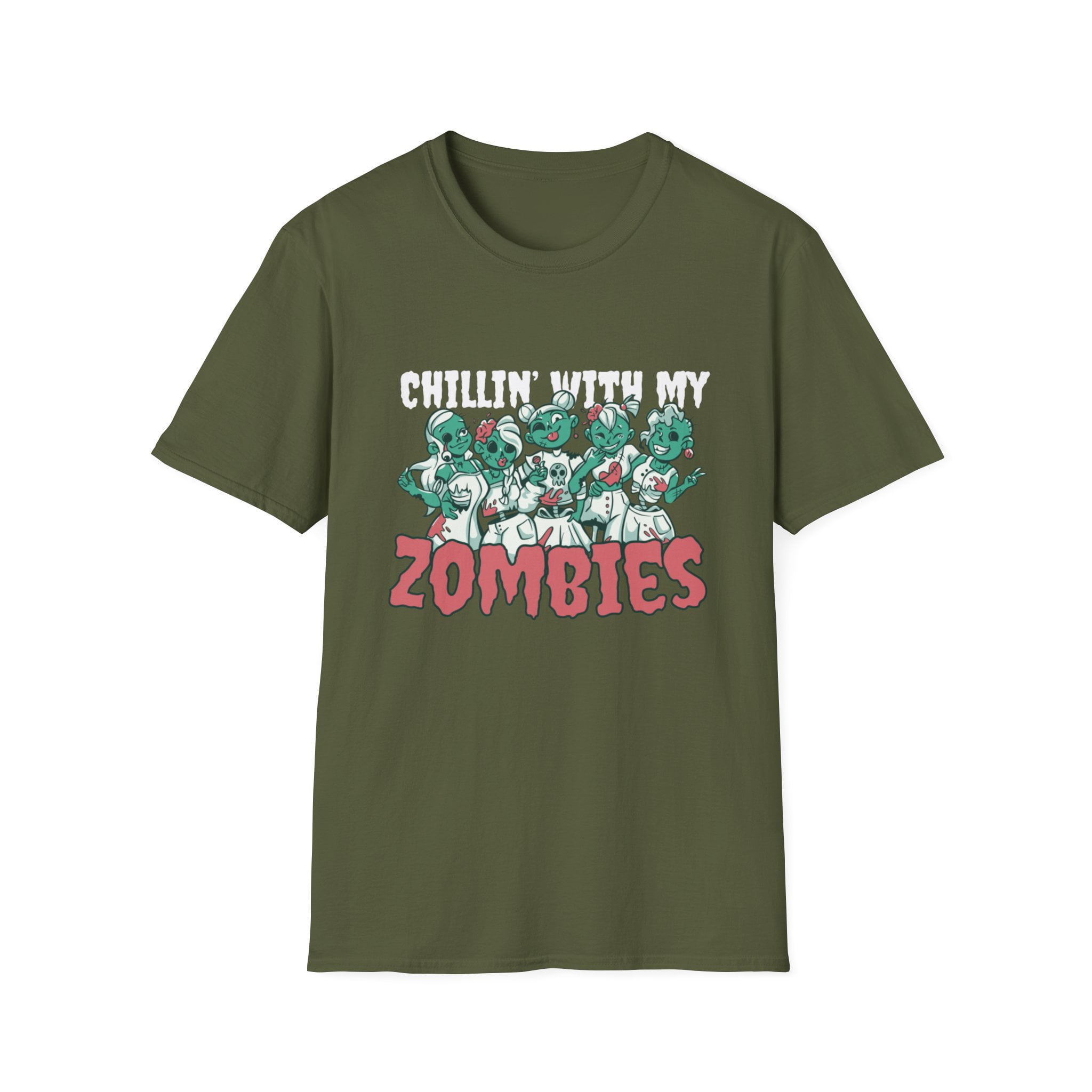 Chilling Zombies Women Men Funny Graphic Novelty Parody - Walmart.com