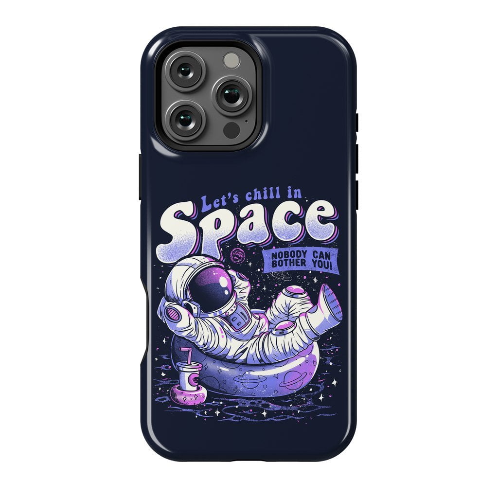Chilling in Space Art Phone Case for iPhone 16 15 14 13 12 11 Pro Max ...