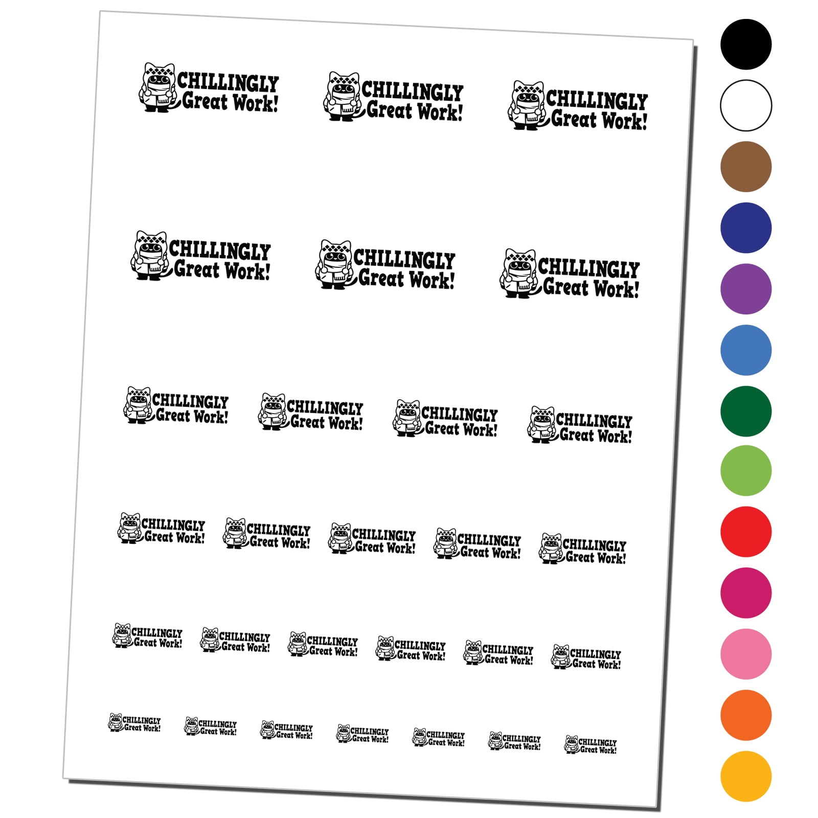 Chillingly Great Work Penguin Teacher Student School Water Resistant ...