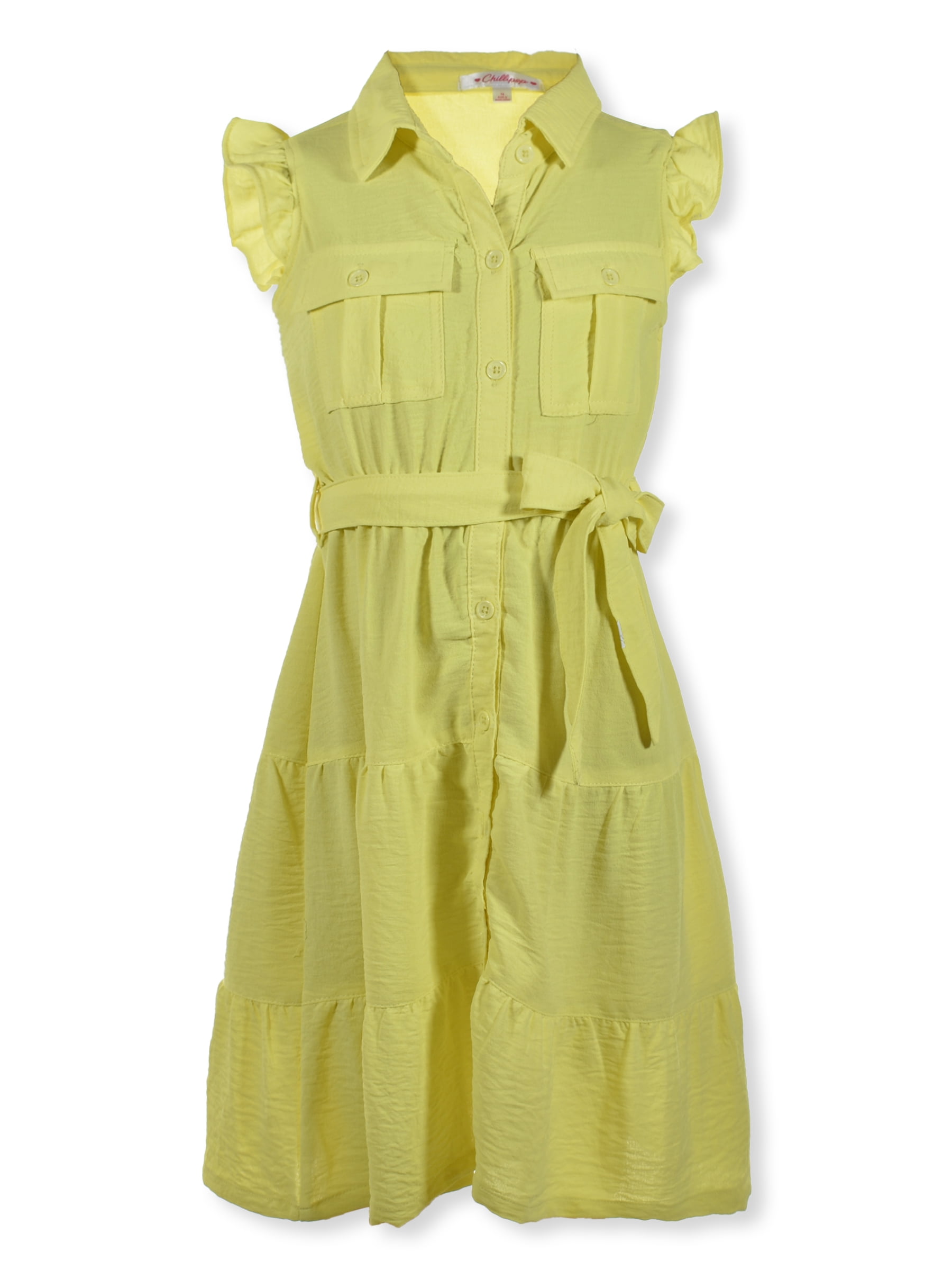 Chillipop Girls' Airflow Dress Color: yellow Size: 5 - 6 - Walmart.com