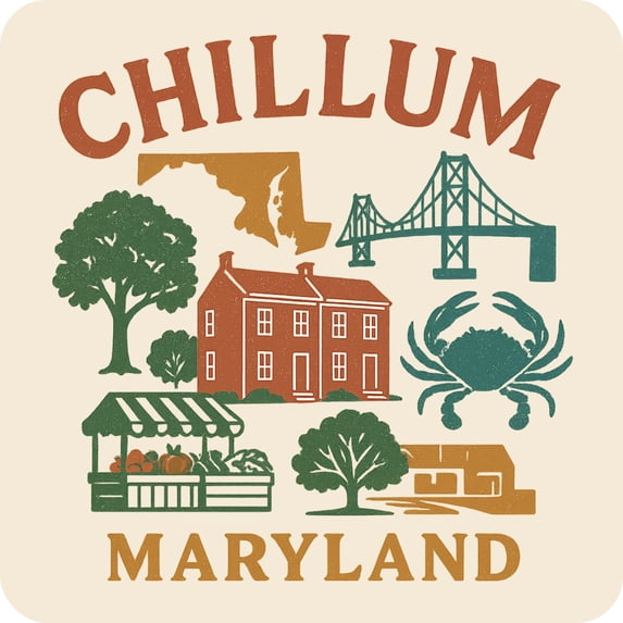Chillum Maryland Keepsakes Souvenir Vinyl Sticker – Destination Travel ...