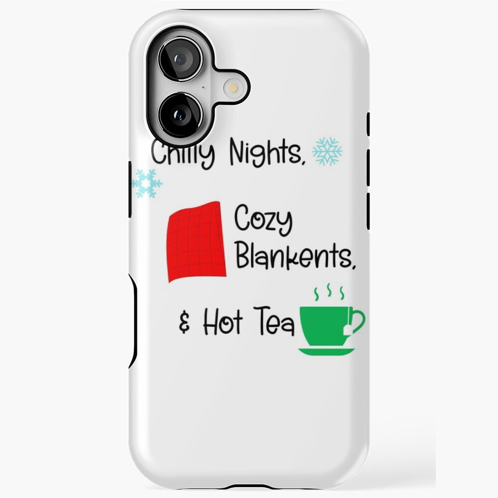 Chilly Nights Hot Tea Protective Case for iPhone 11 12 13 14 15 16 17 ...