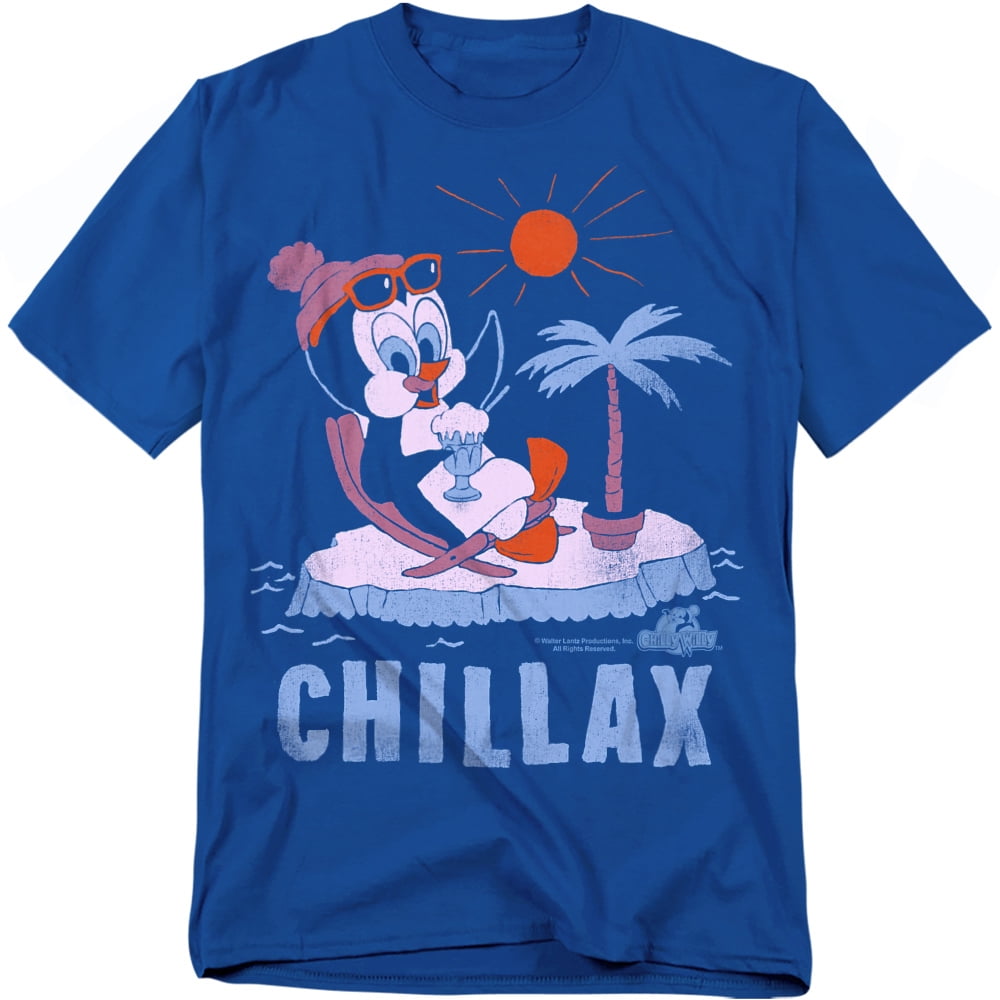 Chilly Willy T-Shirt Chillax Unisex Graphic Tee For Men & Women ...