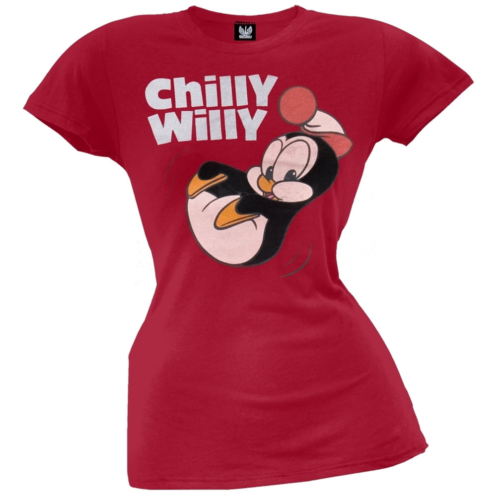 Chilly Willy - Flocked Juniors T-Shirt - Walmart.com