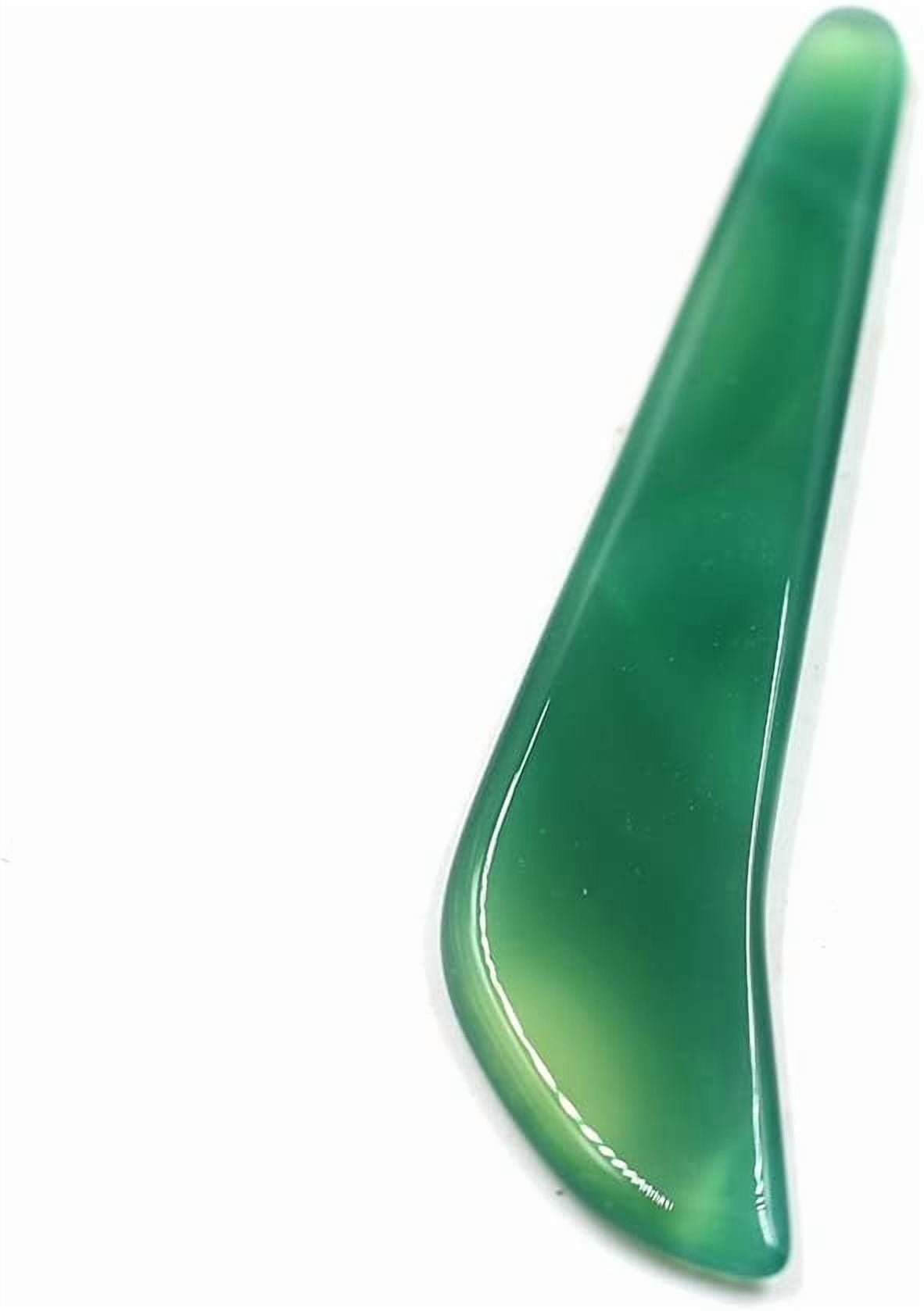 Chiloskit Green 11cm/4.3" Polishing Burnisher Natural Agate Knife Gold ...