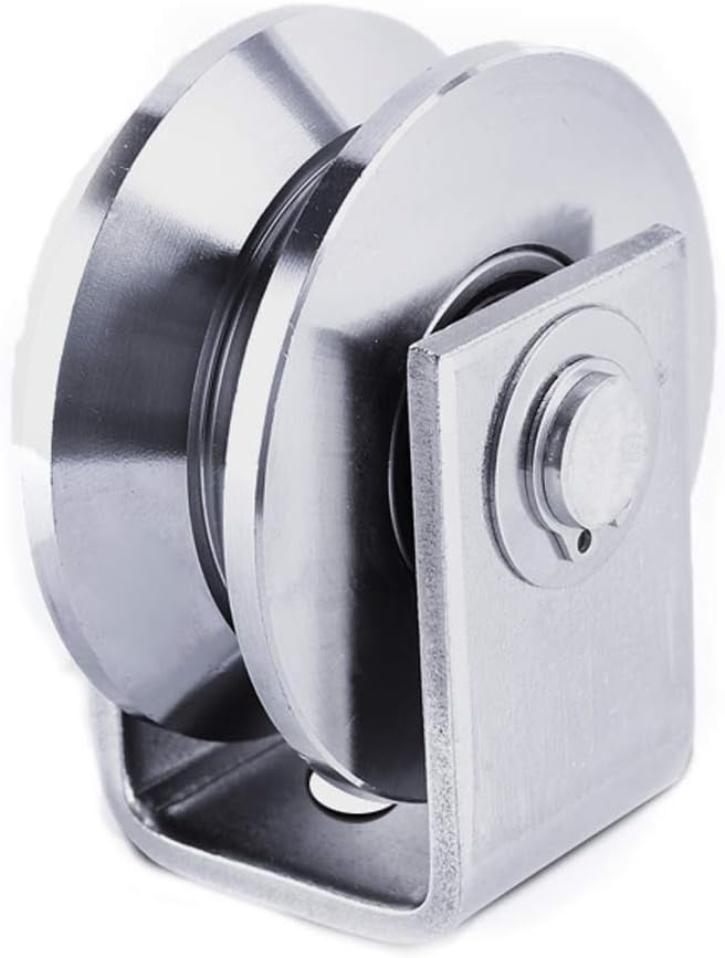 Chiloskit V-shape Heavy Duty Caster Wheels 2 inch 304 Stainless Steel ...