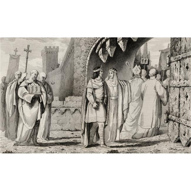 Chilperic I 539 to 584 In A Religious Procession From Histoire De ...