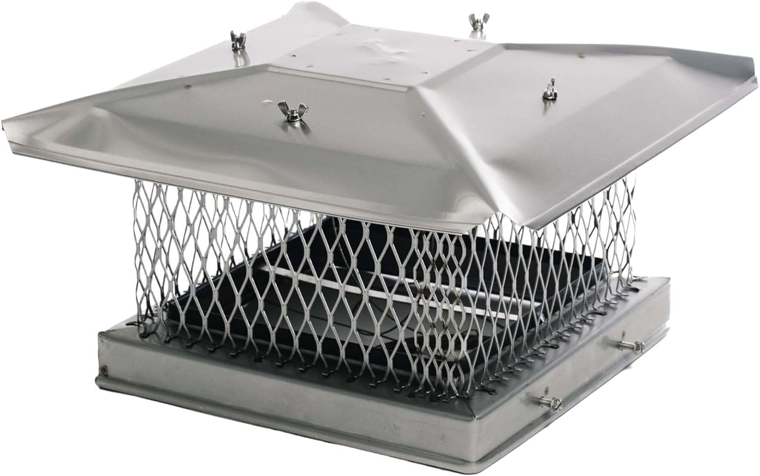 Chimcare Chimney Cap & Fireplace Damper Combo – Premium Stainless Steel ...