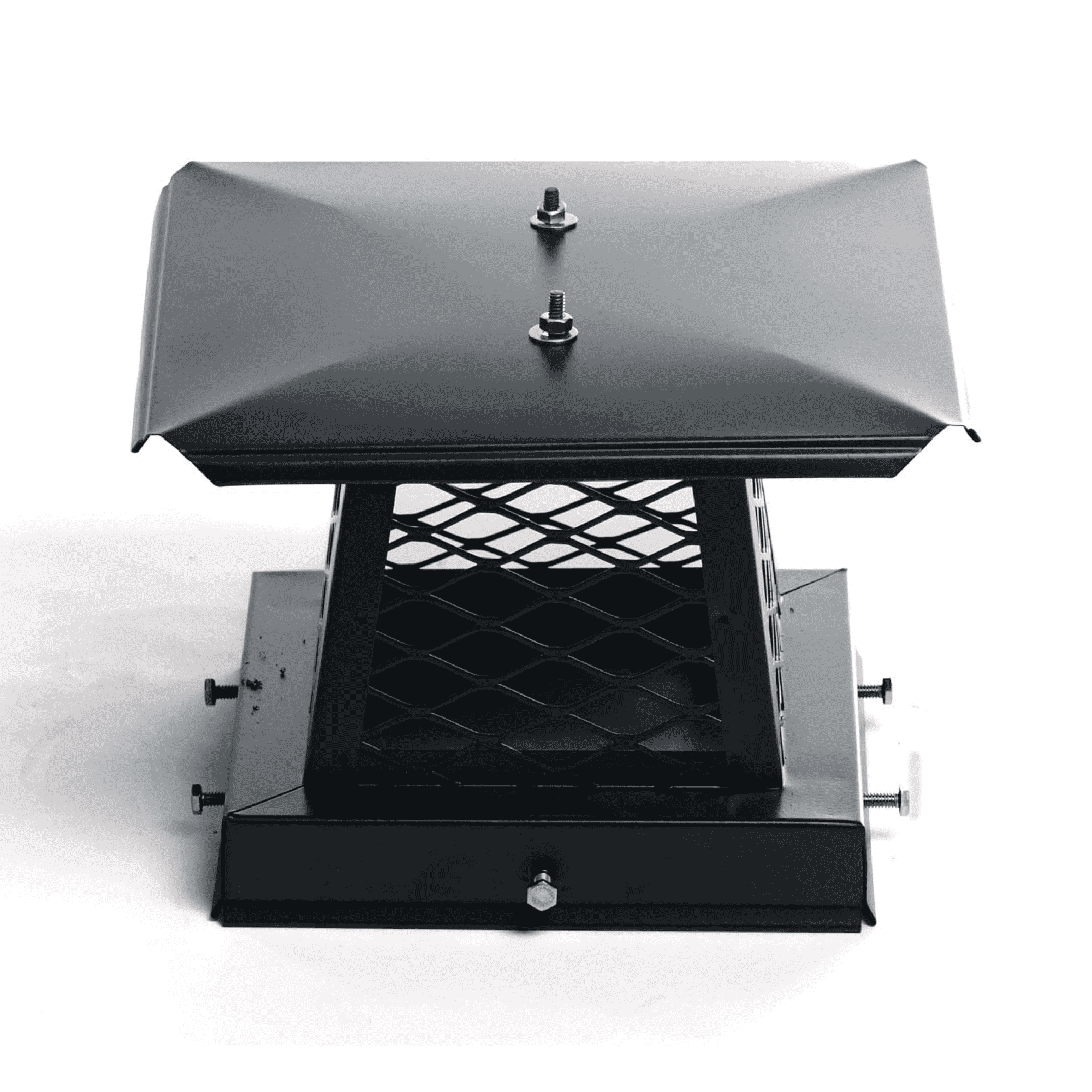 Chimcare Black Chimney Cap - 15x15 in, Powder Coated, Single Flue ...