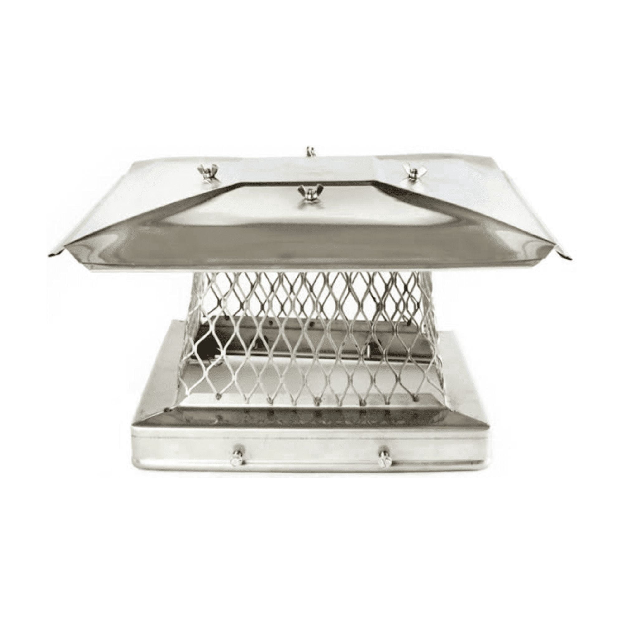 Chimcare Stainless Steel Chimney Cap - 15x15 in, Single Flue, Masonry ...
