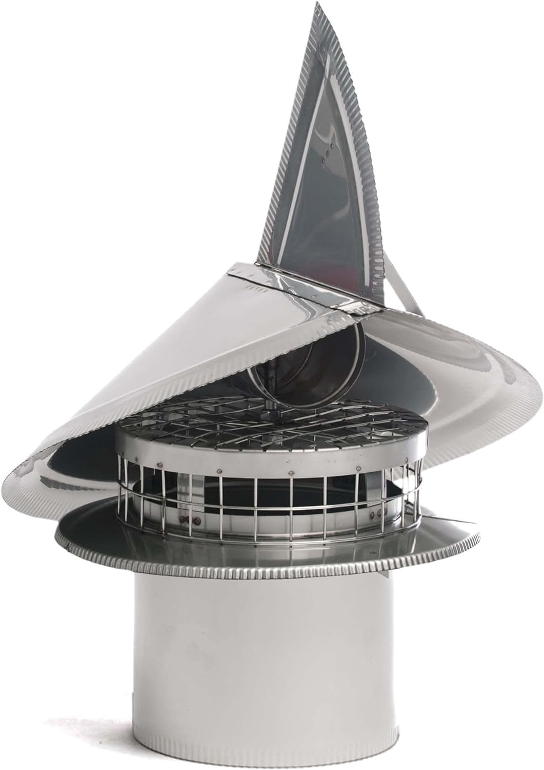 Chimcare Wind Directional Chimney Cap – Stainless Steel, Wind-Driven ...
