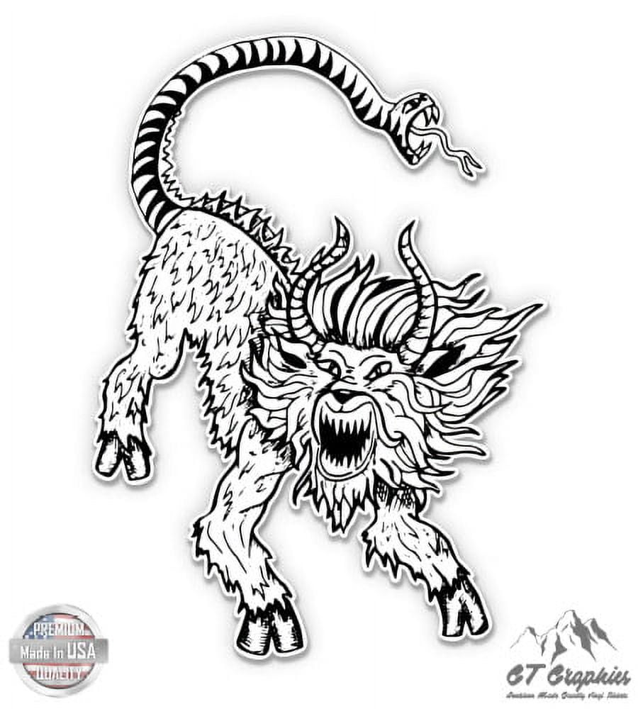 Chimera - 8" Vinyl Sticker - For Car Laptop I-Pad - Waterproof Decal ...