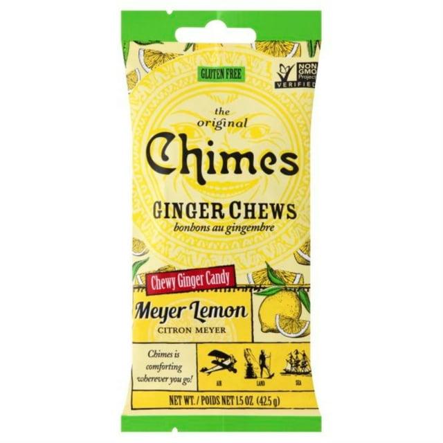 Chimes Ginger Chews Meyer Lemon Ginger Chew - Walmart.com