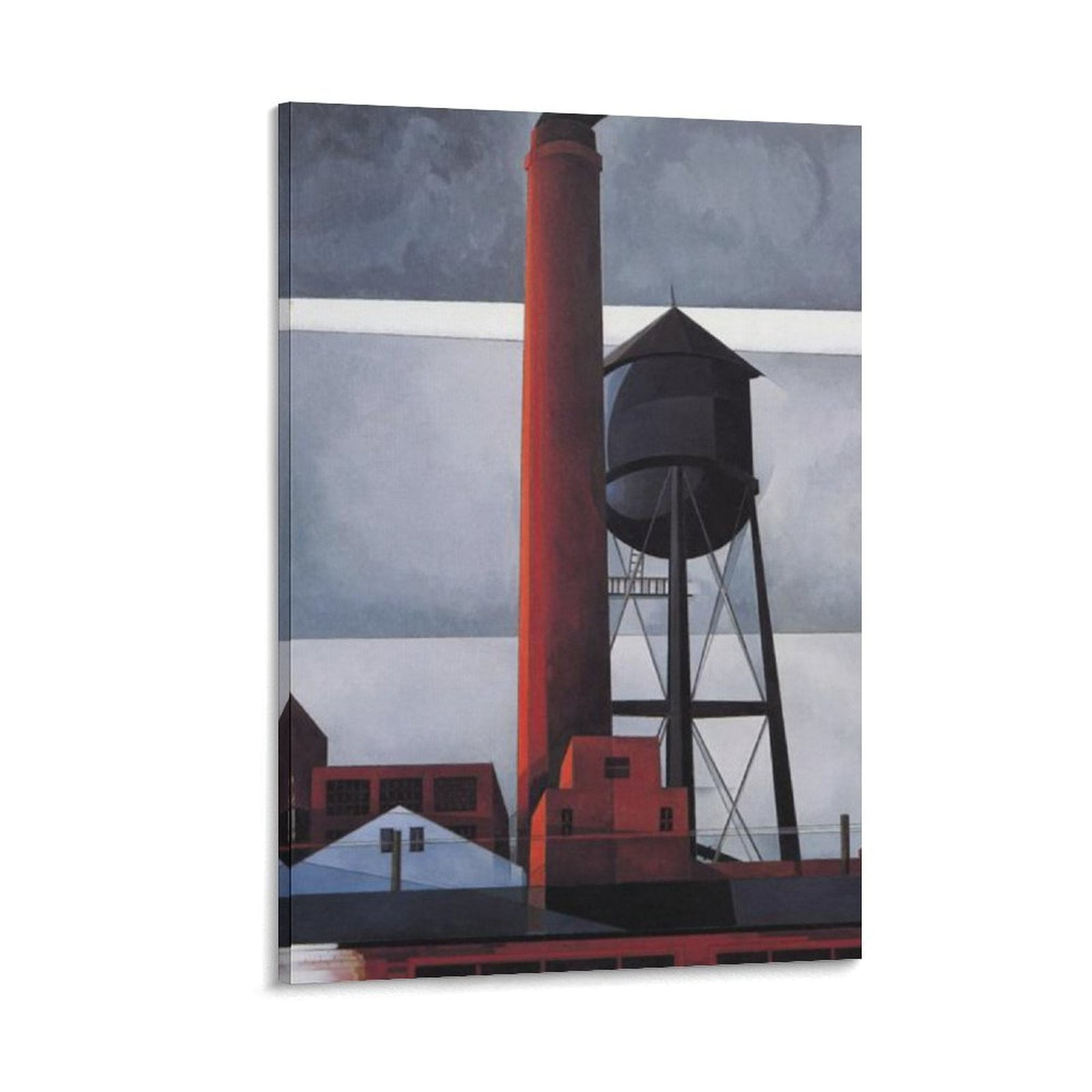 Chimney And Water Tower 1931 by Charles Demuth Print Photo Art Painting ...