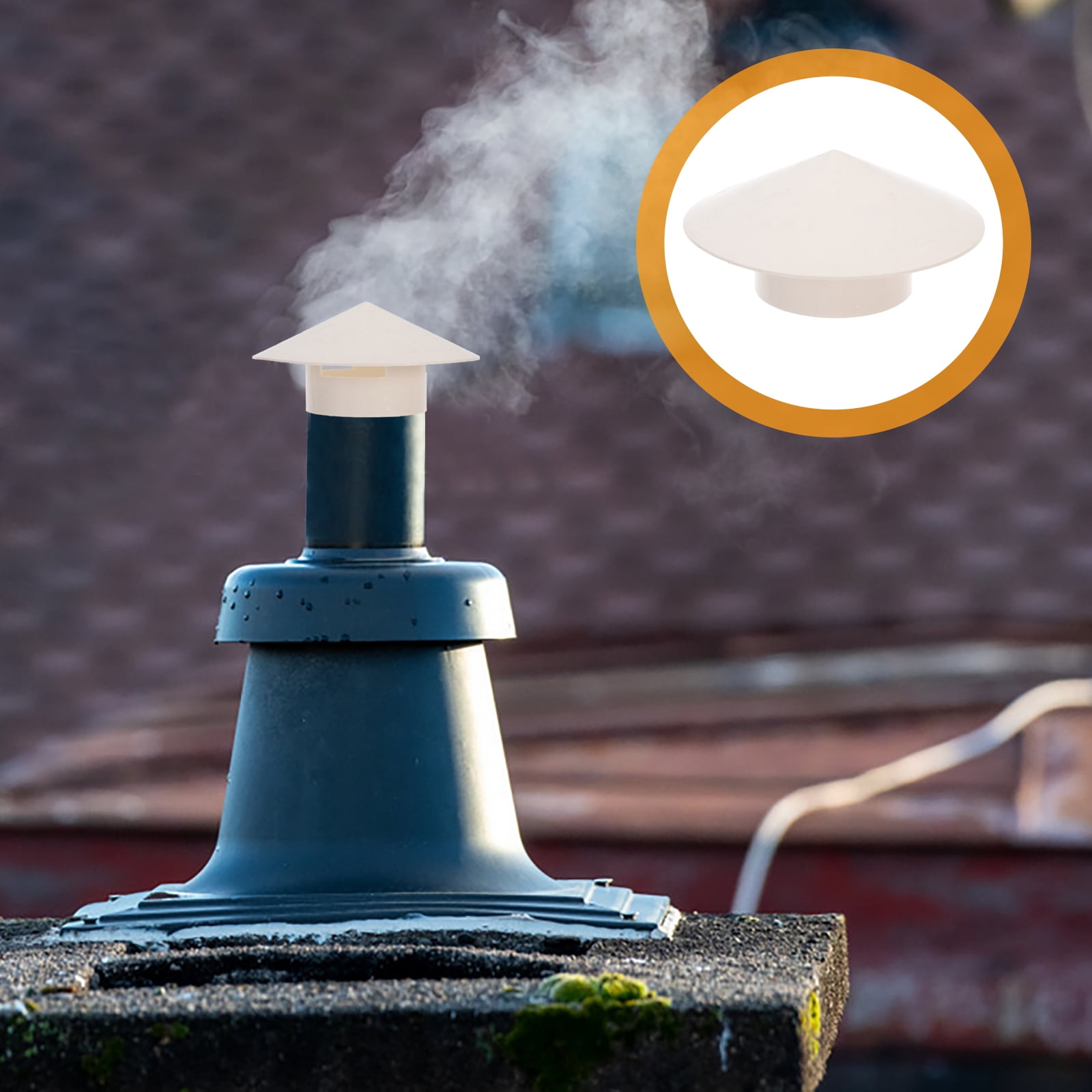 Chimney Caps Rainproof Chimney Vent Cover Cap Funnel Cover Caps Chimney ...