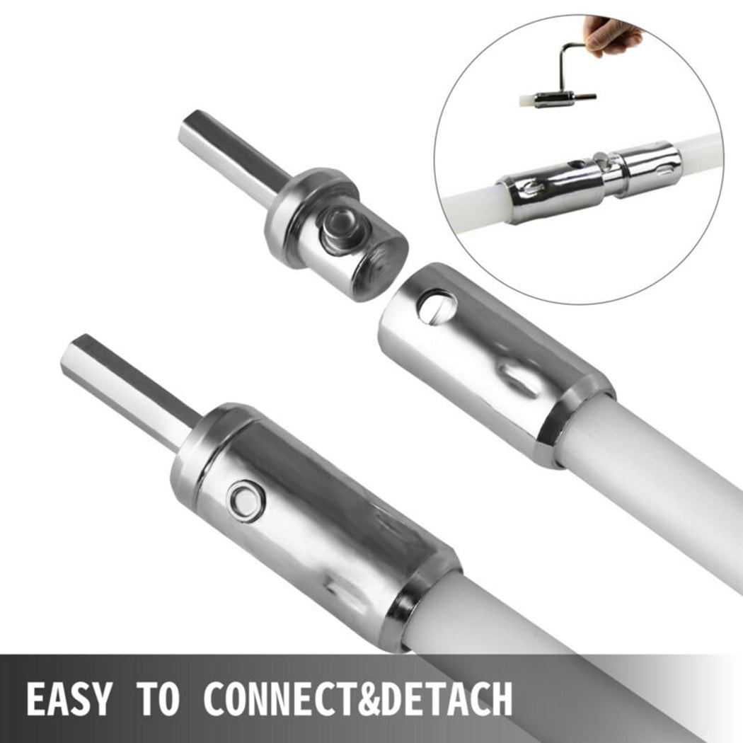 Chimney Cleaner Sweep Kits Nylon Electrical Drill Drive Flexible Rod ...