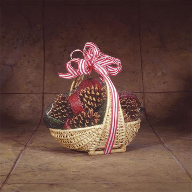 Chimney Cone Starter Willow Basket With 12 Pine Cone Fire Starters ...