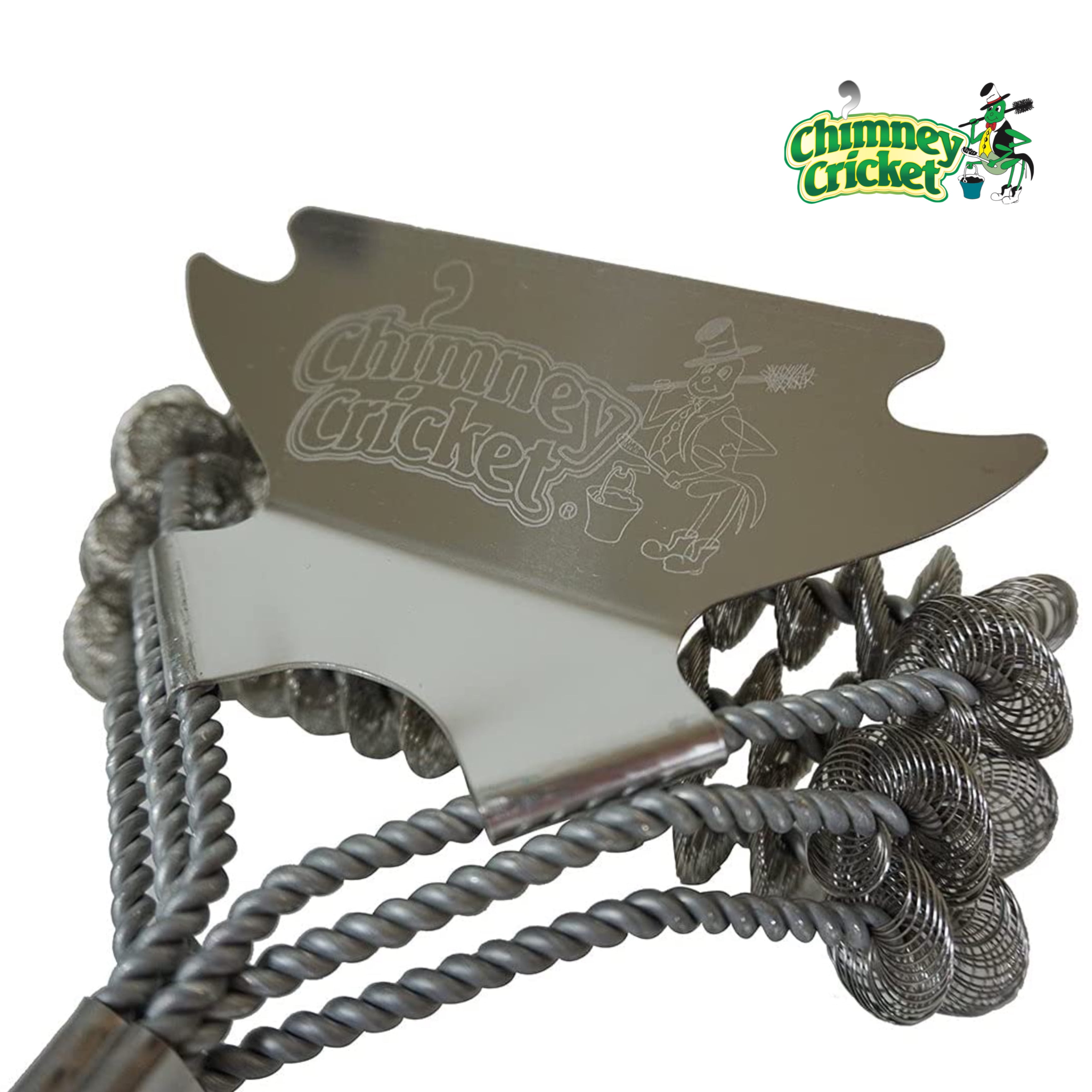 Chimney Cricket BBQ Grill Brush & Scraper-Bristle Free for Safety ...