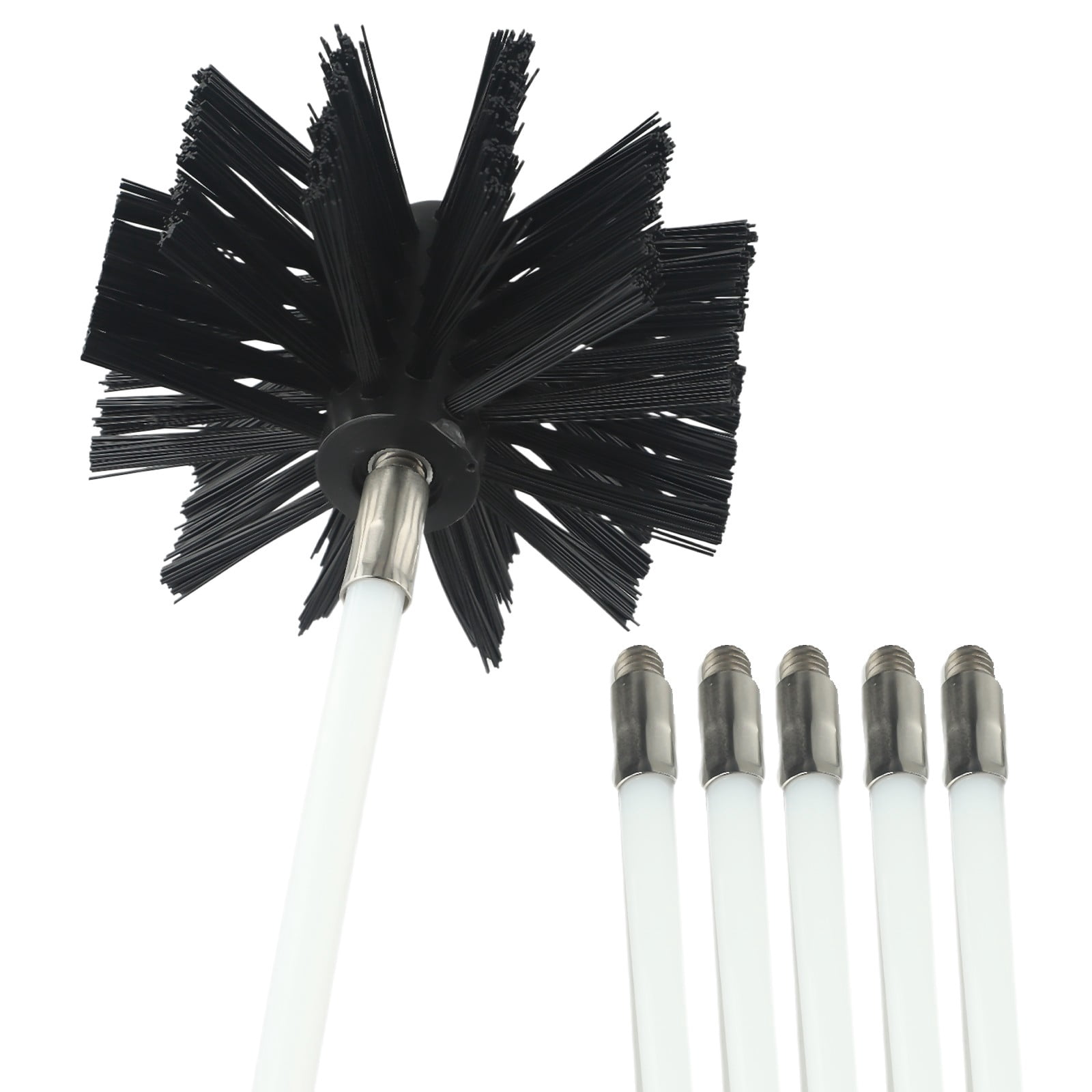 Chimney Pipe Inner Wall Cleaning Brush Bendable Electric Drill Cleaning ...
