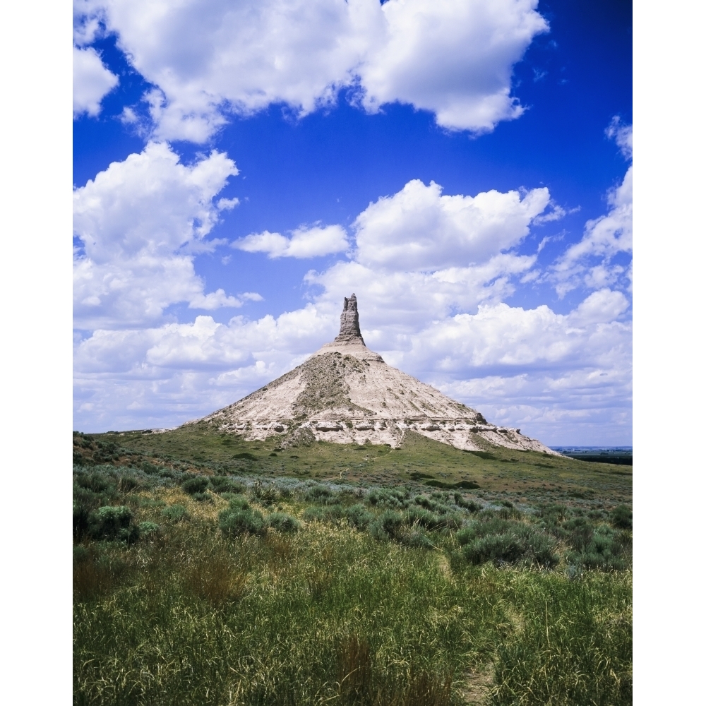 Chimney rock a Nebraska landmark; Scottsbluff Nebraska United States of ...