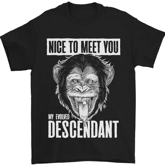 Chimp Evolved Descendant Monkey Ape Mens S-5XL T-Shirt - Walmart.com