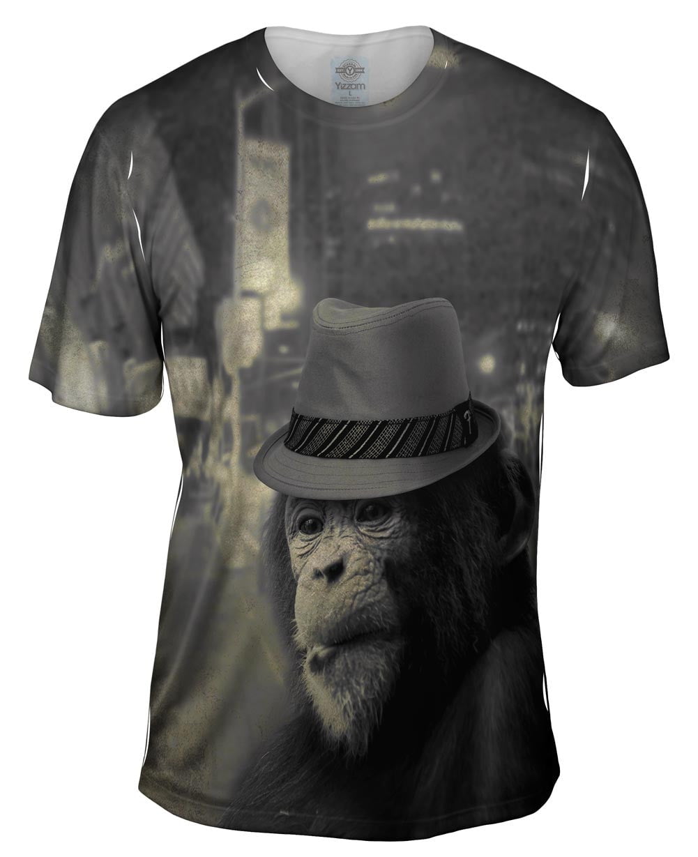 Chimp Fedora Mens T-Shirt All Over Print - Walmart.com