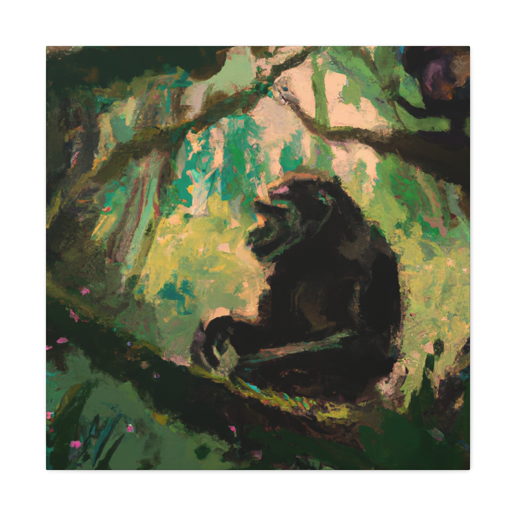 Chimpanzee Expressionistic Dream - Canvas - Walmart.com