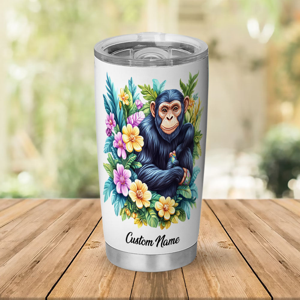 Chimpanzee Gifts, Chimpanzee Animal’s Name – Custom Cup for Animal ...
