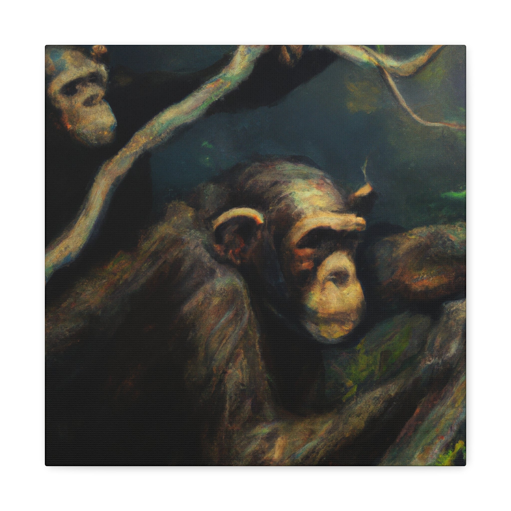 Chimpanzee in Neoclassicism - Canvas - Walmart.com