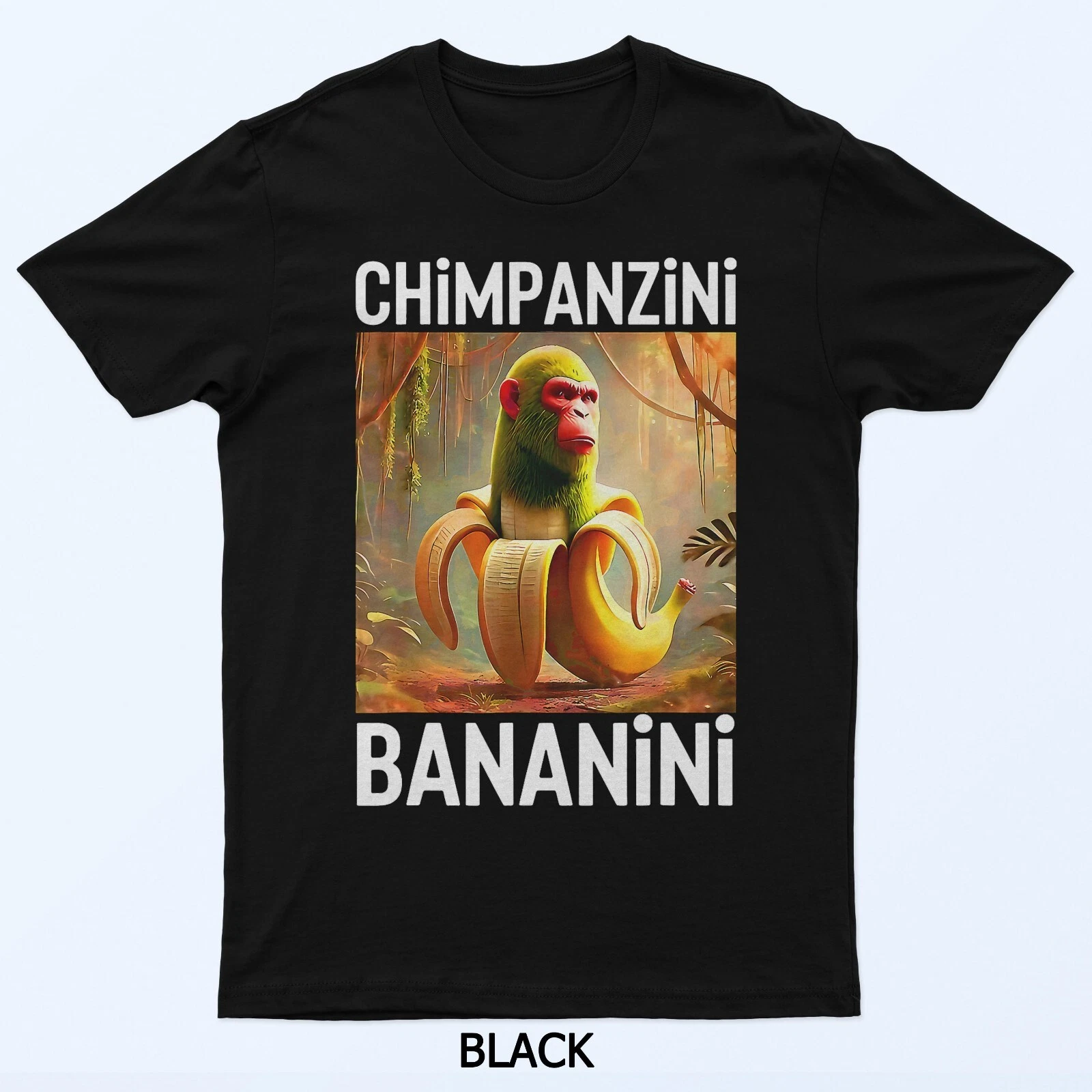 Chimpanzini Bananini - Italian Brainrot Meme T-Shirt - Walmart.com