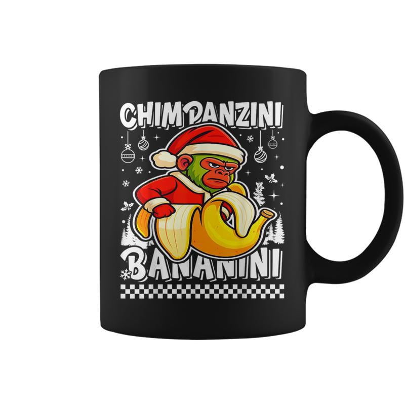 Chimpanzini Bananini Santa Claus Italian Brainrot Christmas Coffee Mugs ...