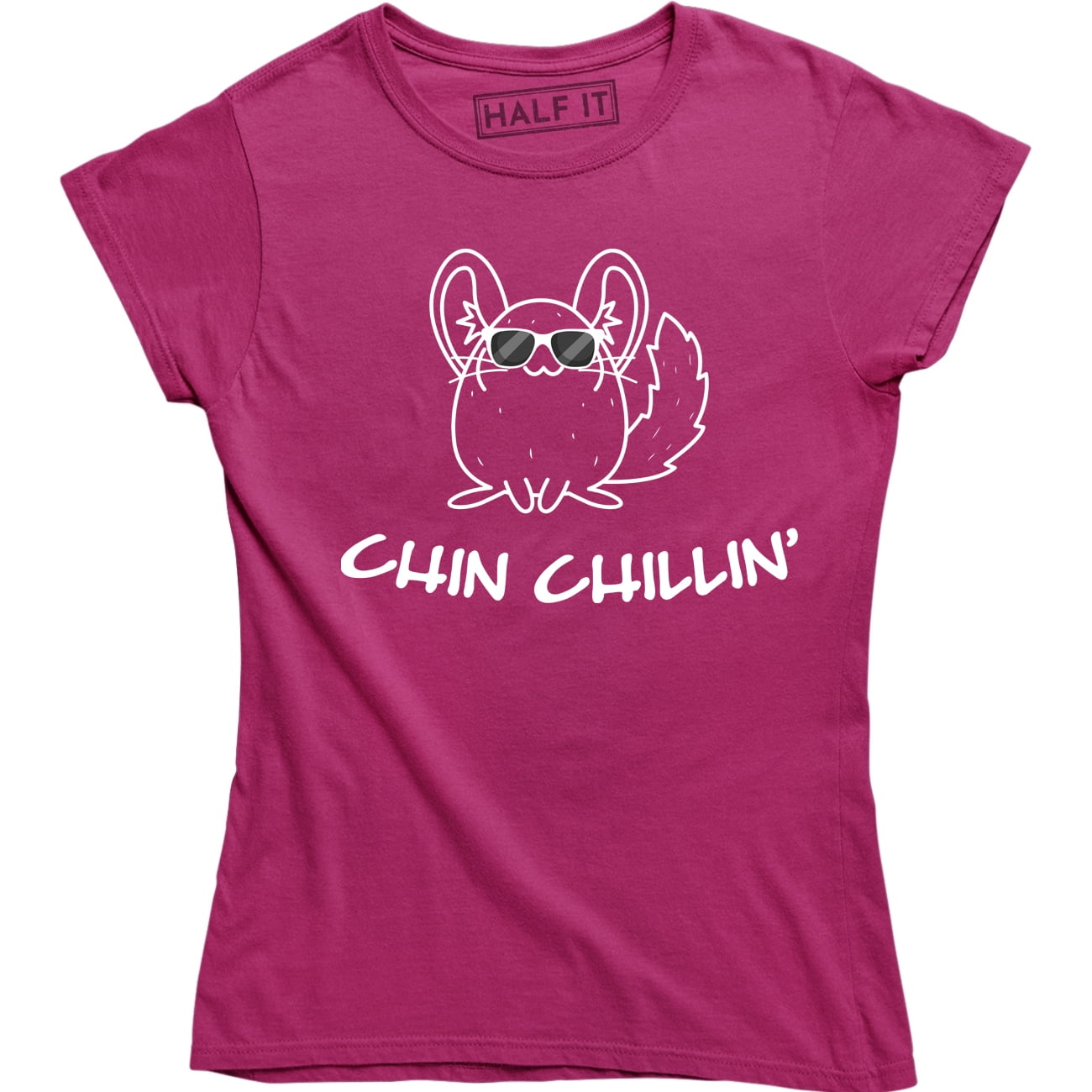 Chin Chillin Funny Animal Chinchilla Relax And Chilled Women's T-Shirt ...