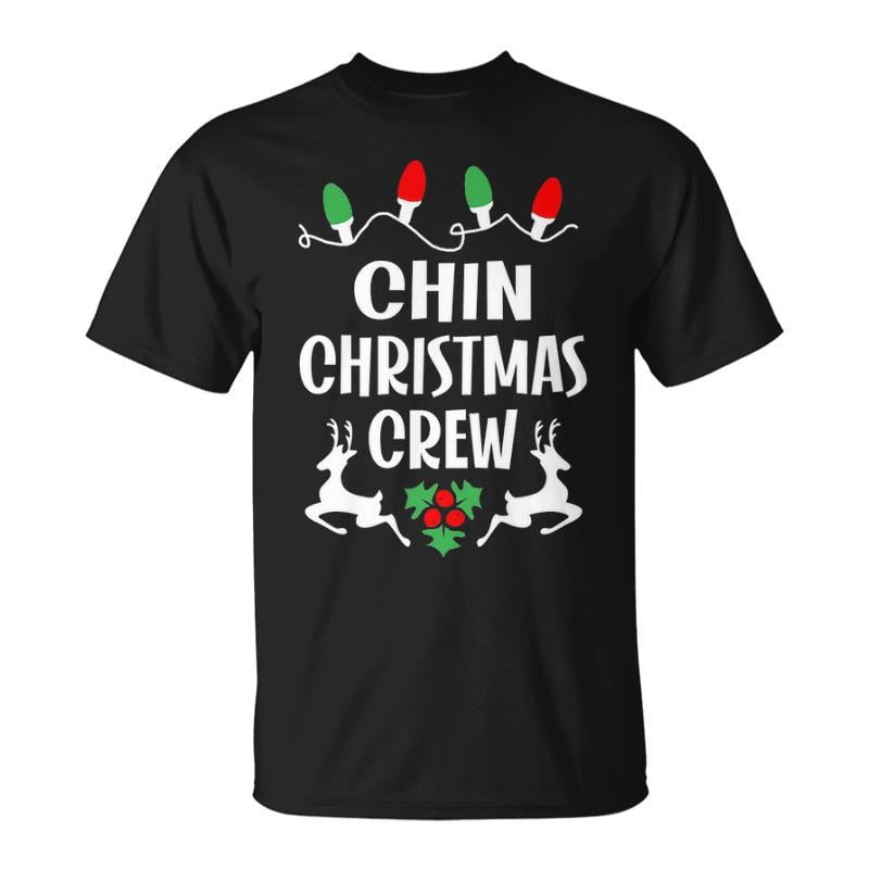 Chin Name Christmas Crew Chin TShirt - Walmart.com