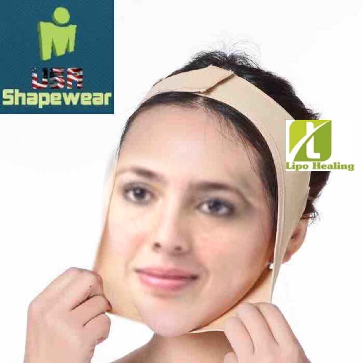 Lipo Healing Chin Strap Surgical Compression, Recovery, Velcro Closure ...