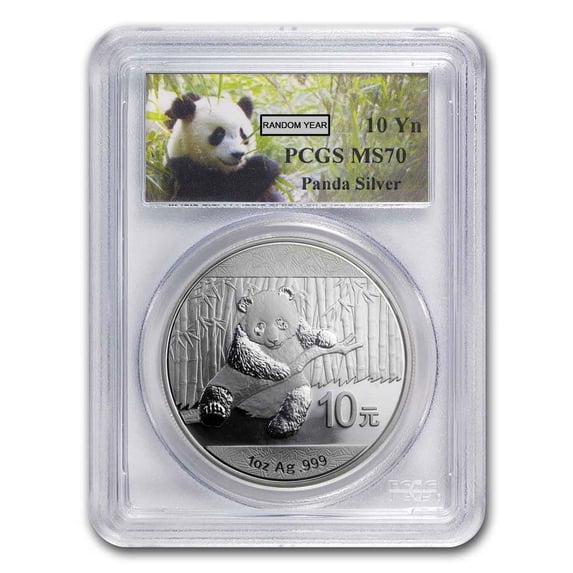 China Silver Panda 1 oz MS-70 PCGS Coin (Random Year) - Walmart.com