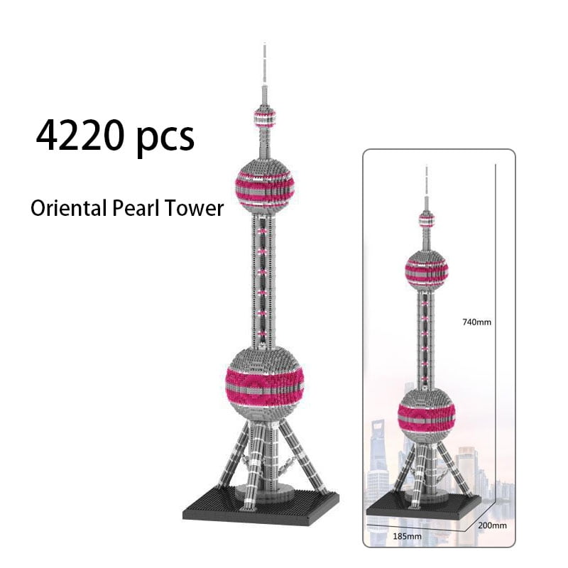China Architecture ShangHai Oriental Pearl Tower Big Ben Blocks ...