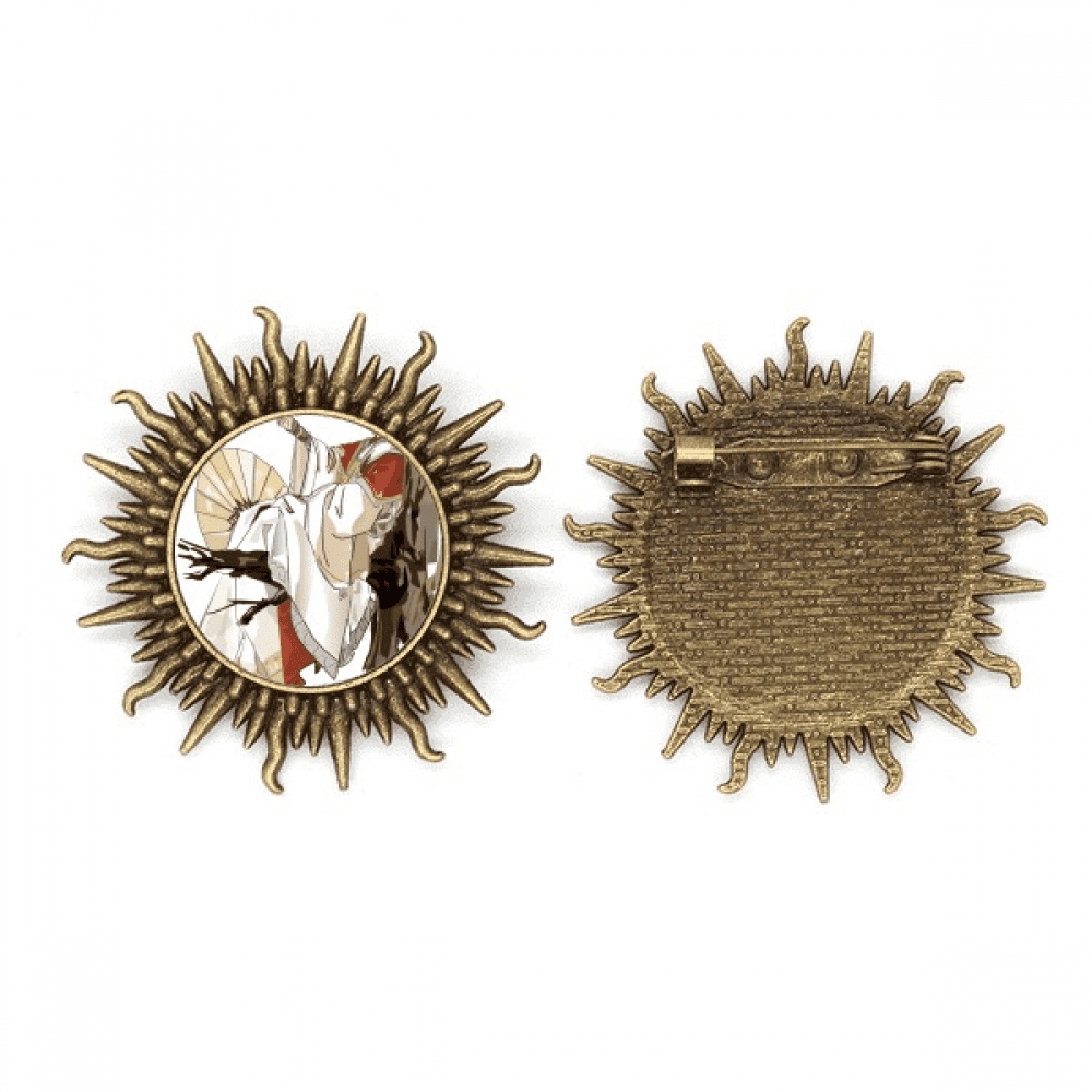 China Chinese Archaic Man Figure Pattern Metall Sonne Brosche Haken Pin ...